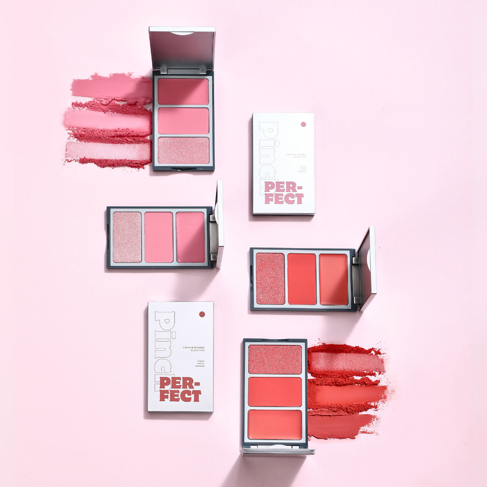 Pinch Perfect - Cream + Powder Blush Trio – Oz Lab Beauty